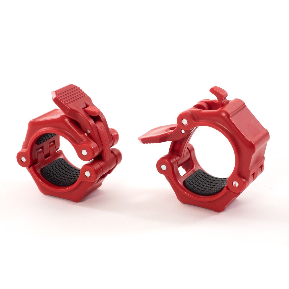 Quick Lock Collar set rood-zwart - Muscle Power