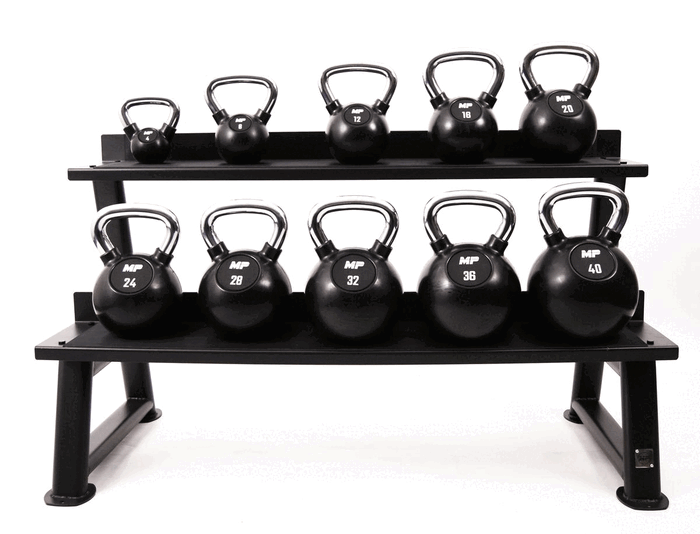 Kettlebell Rubber/Chrome MP1304 - Muscle Power